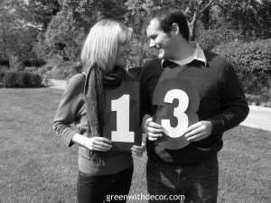 Easy DIY wedding table numbers – Green With Decor