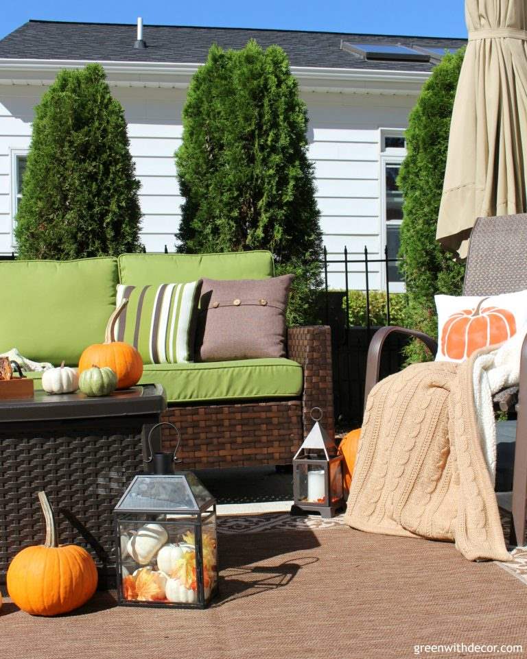 Fall patio ideas + outdoor tour – Green With Decor