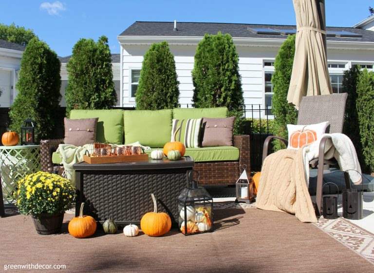 Fall patio ideas + outdoor tour – Green With Decor