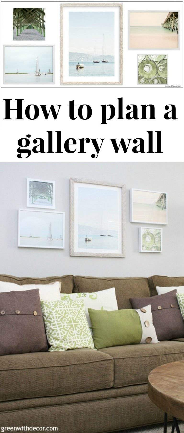 How to plan a gallery wall - Green With Decor