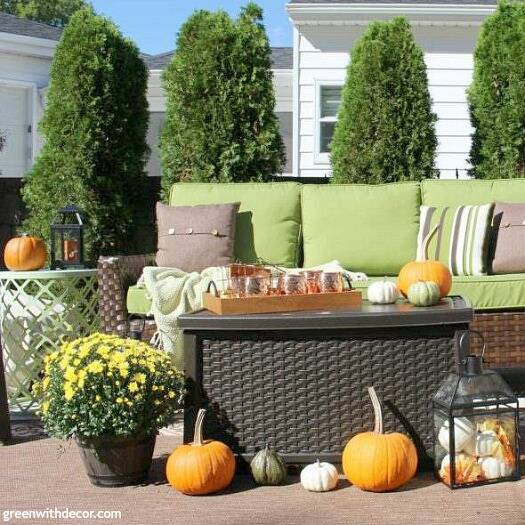 Fall patio ideas + outdoor tour – Green With Decor