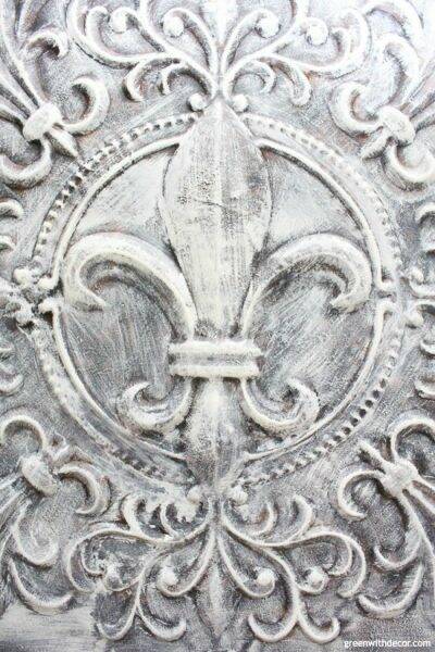 How to paint metal for a distressed look - Green With Decor