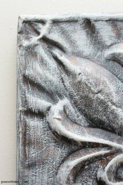 How to paint metal for a distressed look - Green With Decor