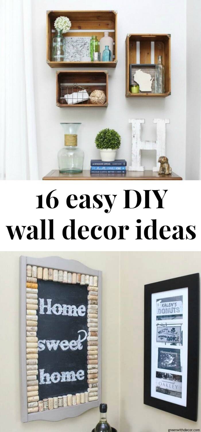 16 easy DIY wall decor ideas - Green With Decor