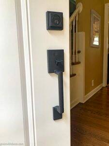 Our gorgeous + smart new exterior door hardware - Green With Decor