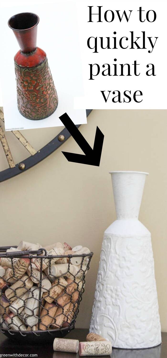 Painting a vase - Green With Decor