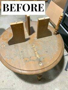 A two-tier side table makeover - Green With Decor