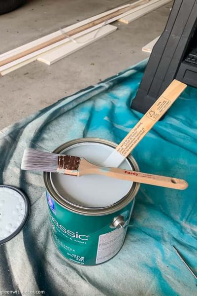 How to paint trim, an easy DIY - Green With Decor