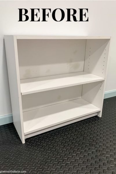 How to decorate the back of a bookcase + easy shelf liners for the ...